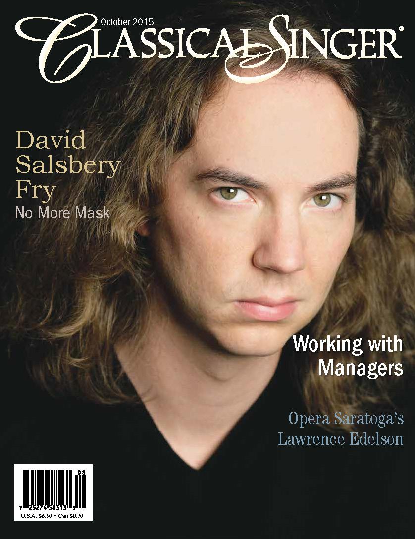 David Salsbery Fry Featured in Classical Singer Magazine Cover Story ...